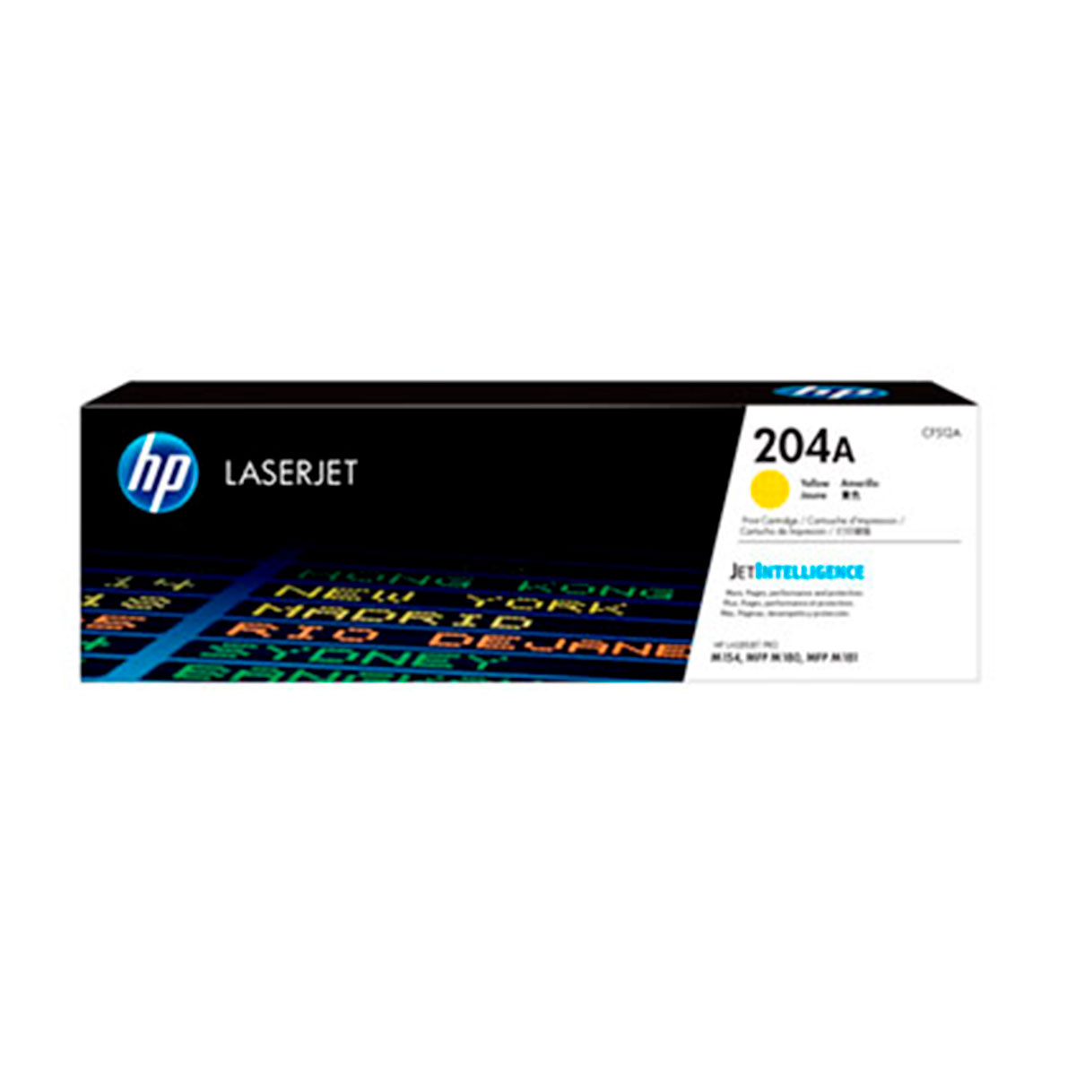 HP TONER 204A CF512A AMARILLO PARA HP LASERJET PRO COLOR M154NW, LASERJET PRO MULTIFUNCIÓN COLOR ...